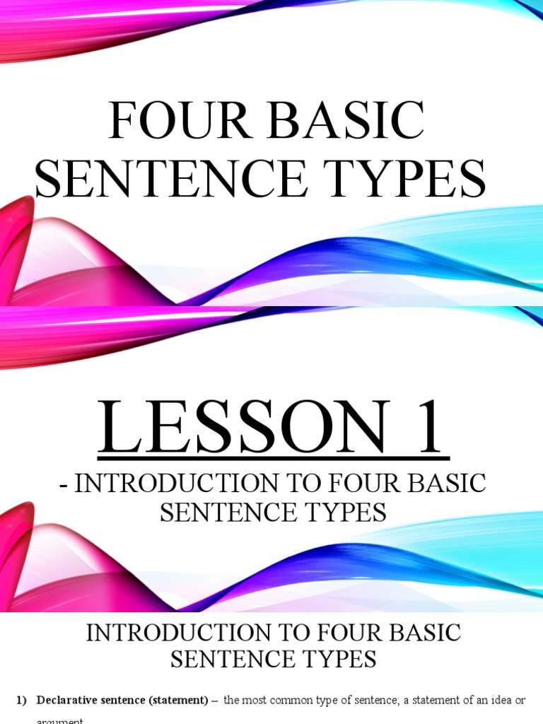 TWR - Four Sentence Types Heroes and Villains | PDF