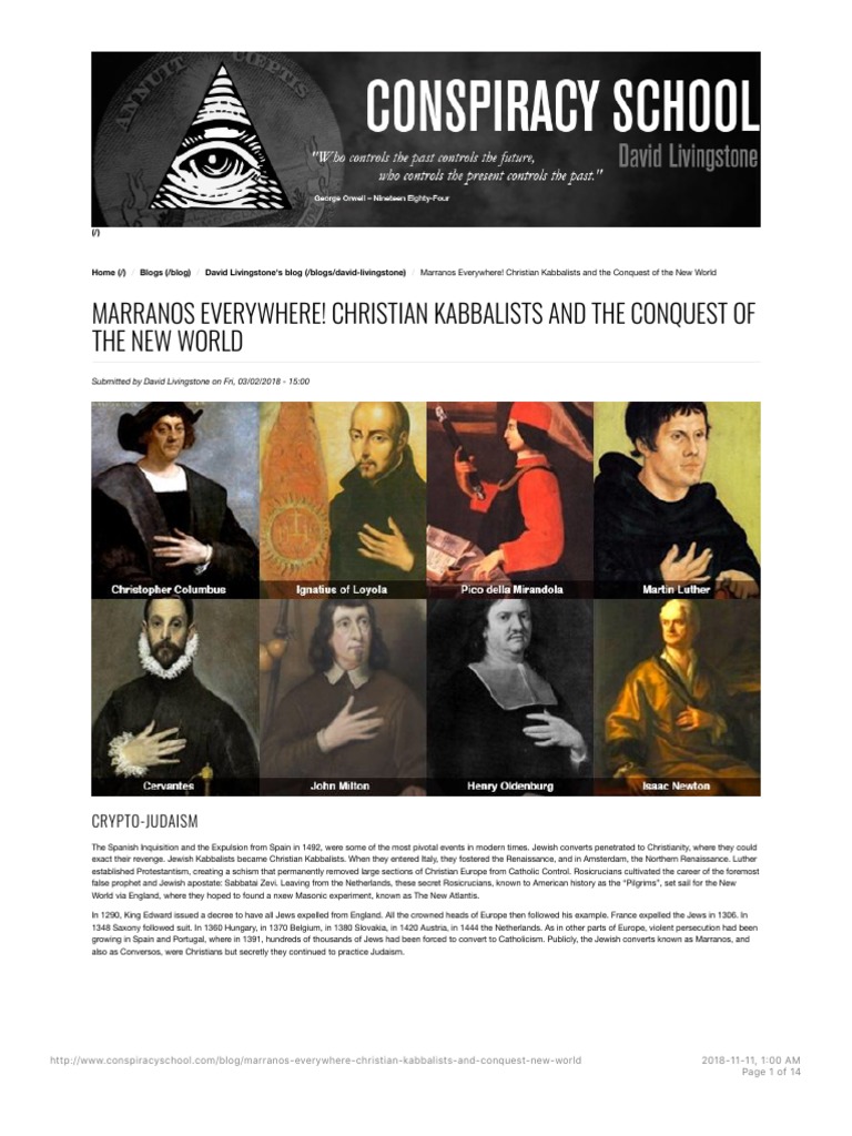 Marranos Everywhere Christian Kabbalists and The Conquest of The New ...