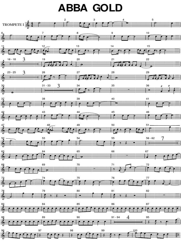 Abba Gold - Trompete I | PDF