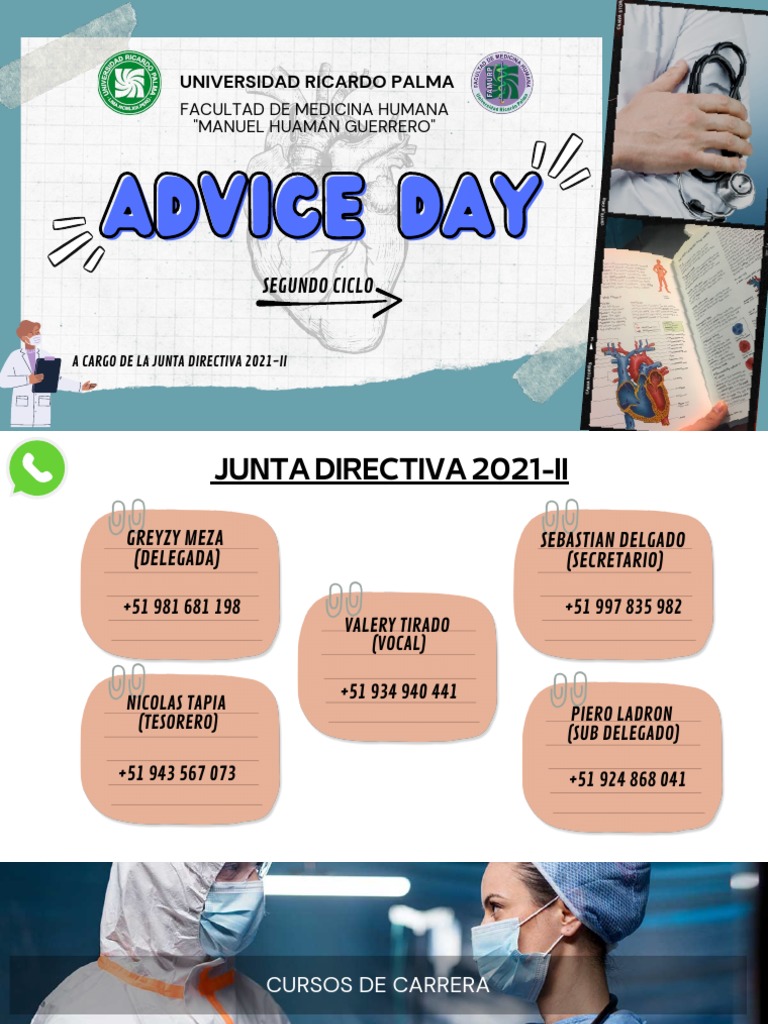 Advice Day Facultad de Medicina 2021-II | PDF | Science | Metodología