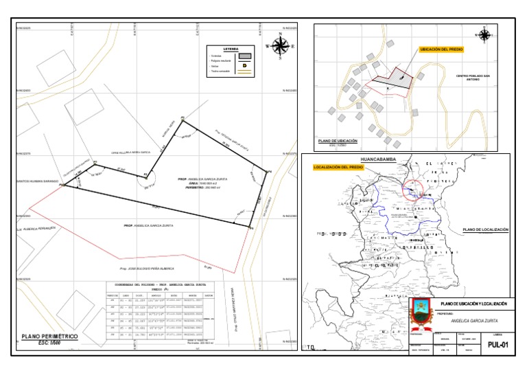 PLANO PERIMETRICO - Plano de Ubicación y Localización | PDF