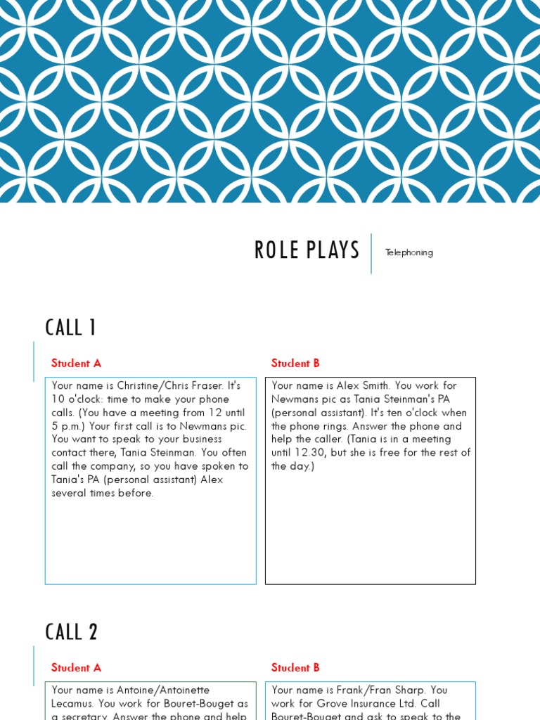 Role Plays | PDF