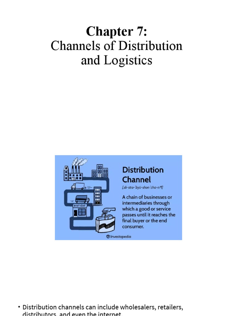 Chapter 7 - Channels of Distribution | PDF