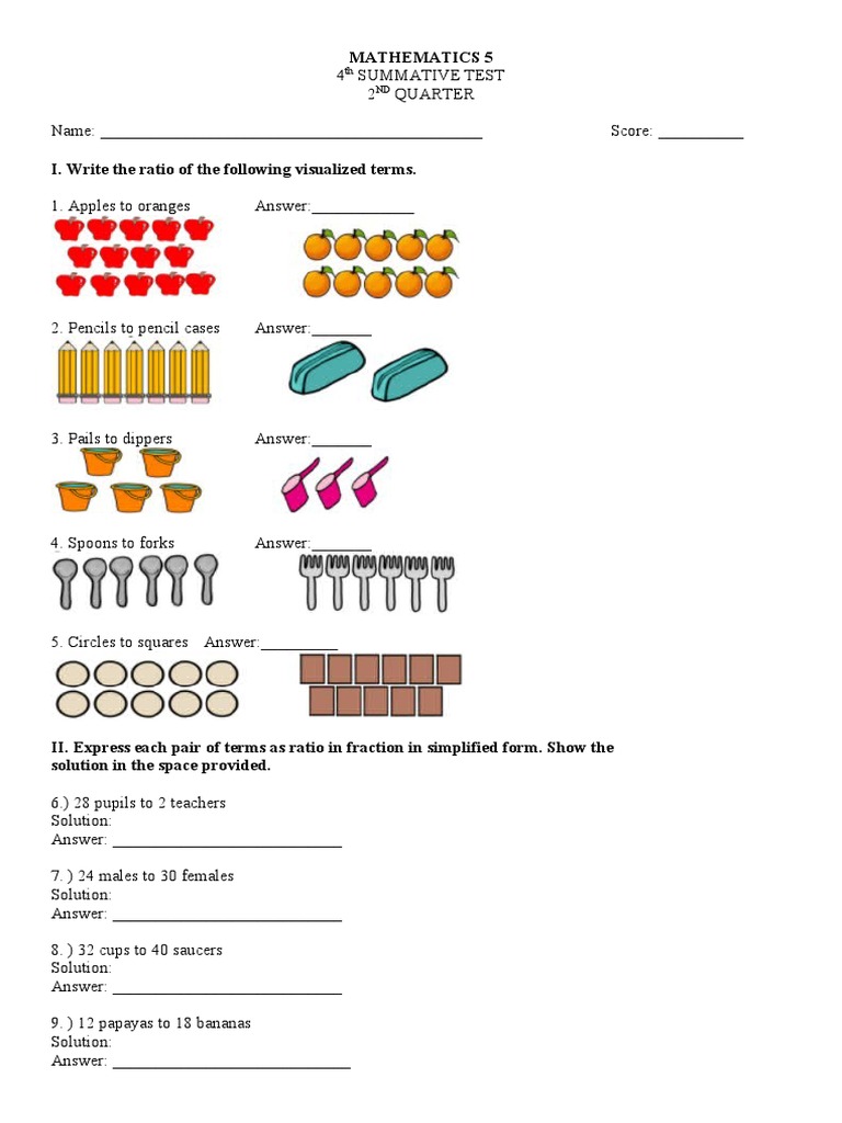 Math5 ST4 Q2 | PDF | Career & Growth | Language Arts & Discipline
