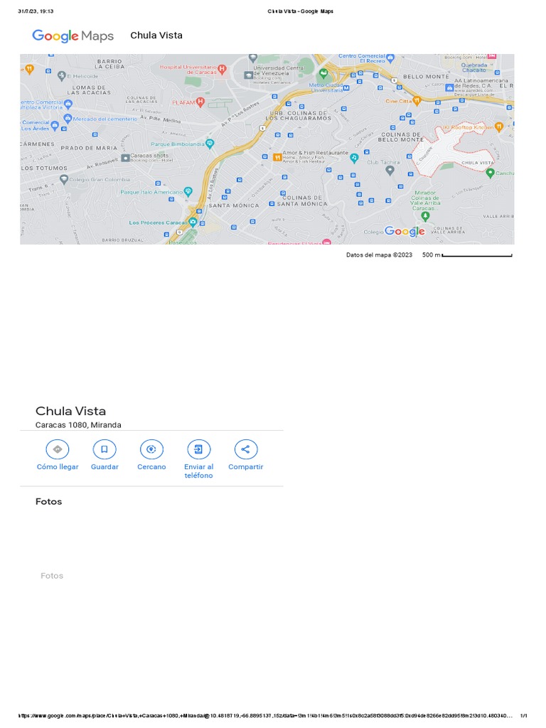 Chula Vista - Google Maps | PDF
