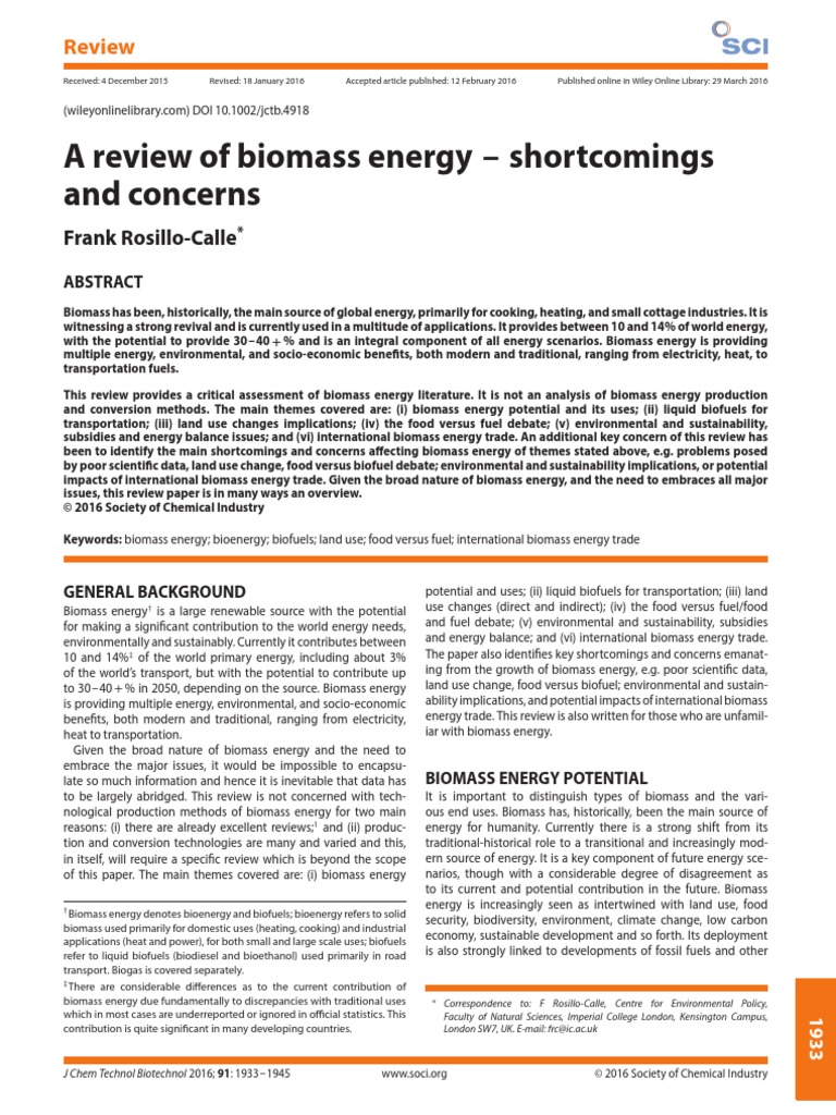 Biomass A | PDF