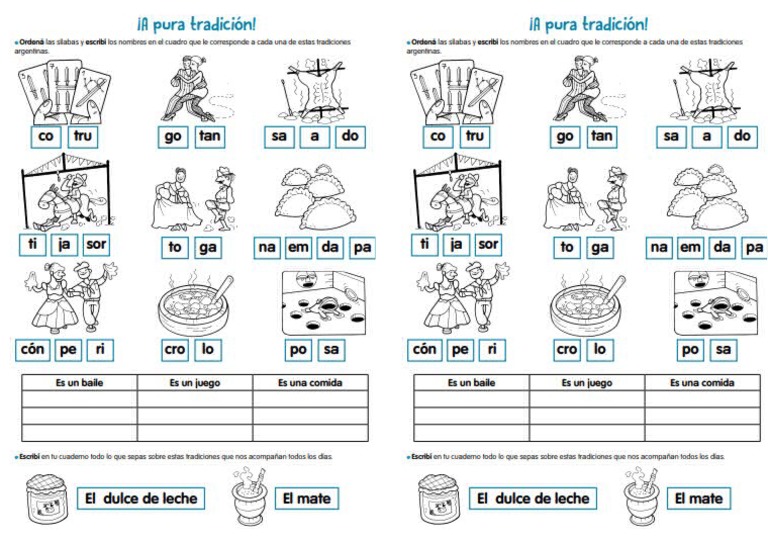 Actividad Dia de La Tradicion | PDF