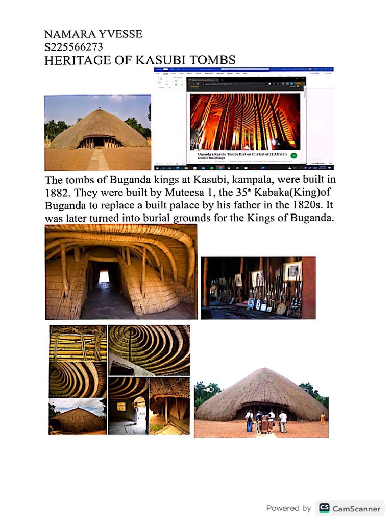 NAMARA YVESSE. Heritage of Kasubi Tombs | PDF