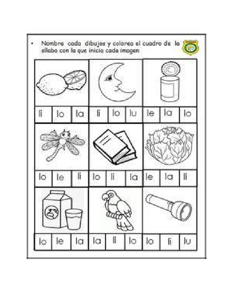 Repaso de La Letra L | PDF