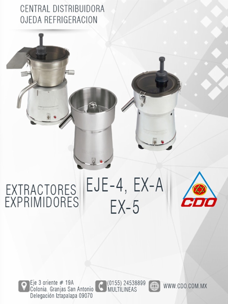 Extractores Exprimidores International | PDF