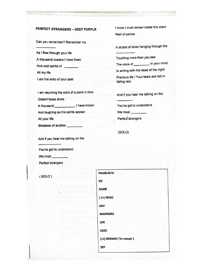 Perfect Strangers - Deep Purple | PDF