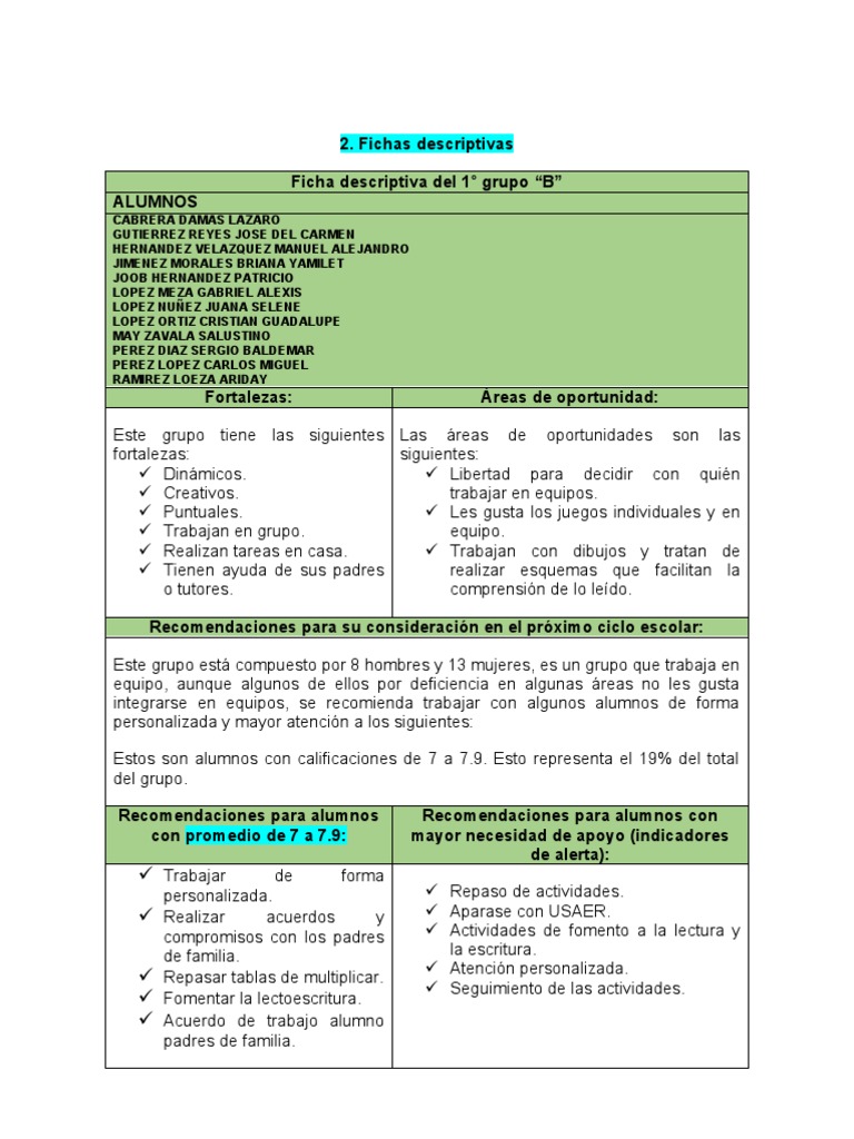 Fichas Mtro Daniel | PDF