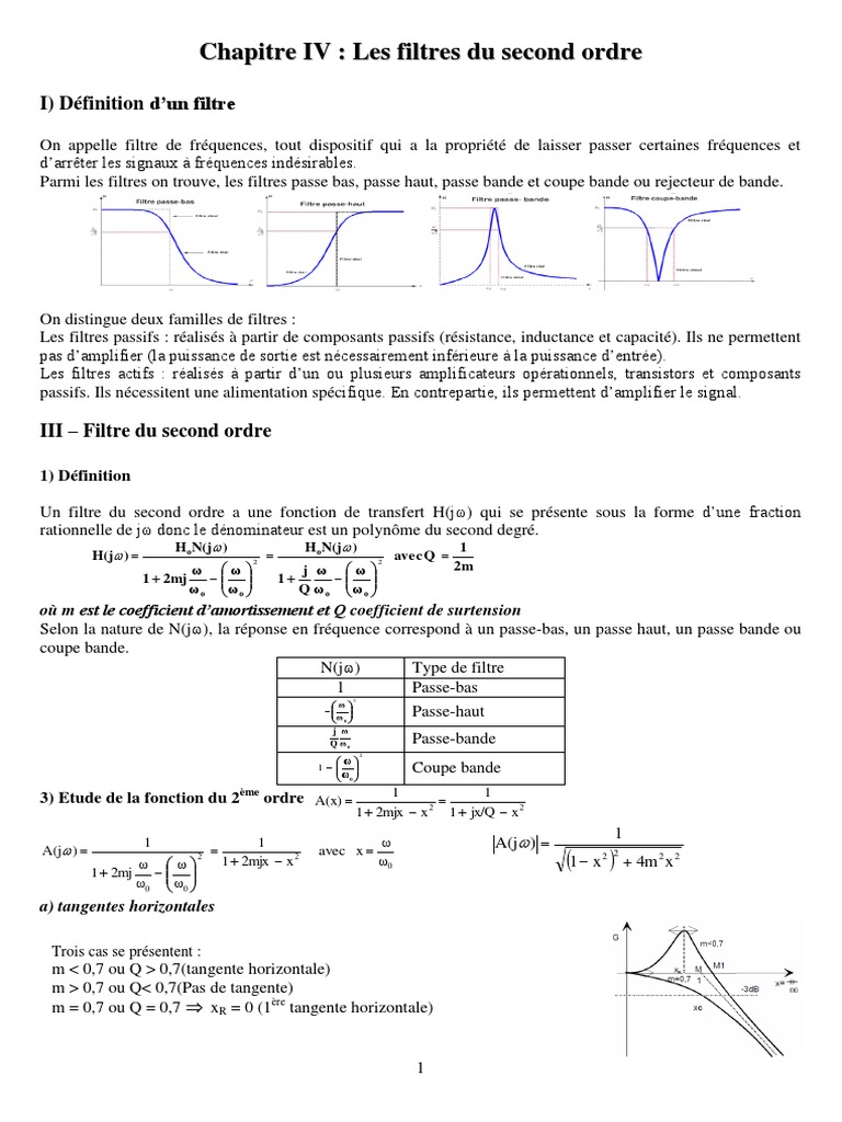 3-Filtres Du Second Ordre | PDF