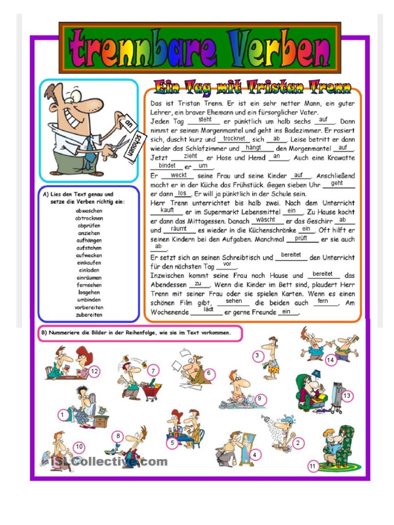 Trennbaren Verben | PDF