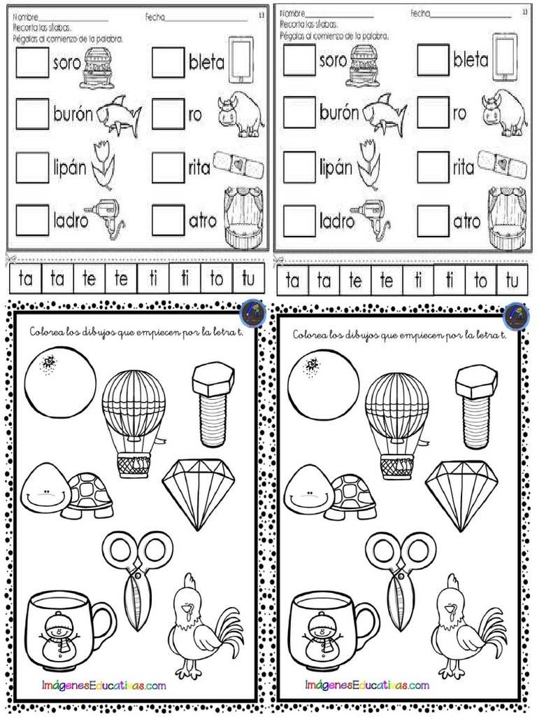 Actividades para Primero 2 | PDF