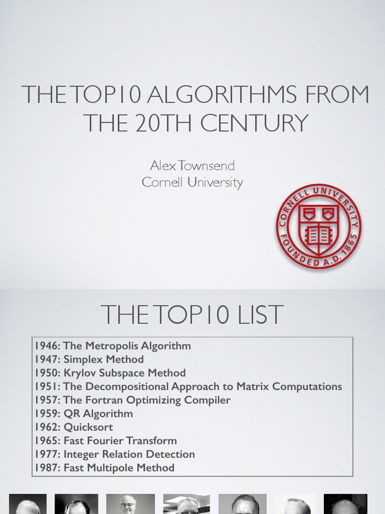 Top Ten Algorithms | PDF Top Ten Algorithms | PDF