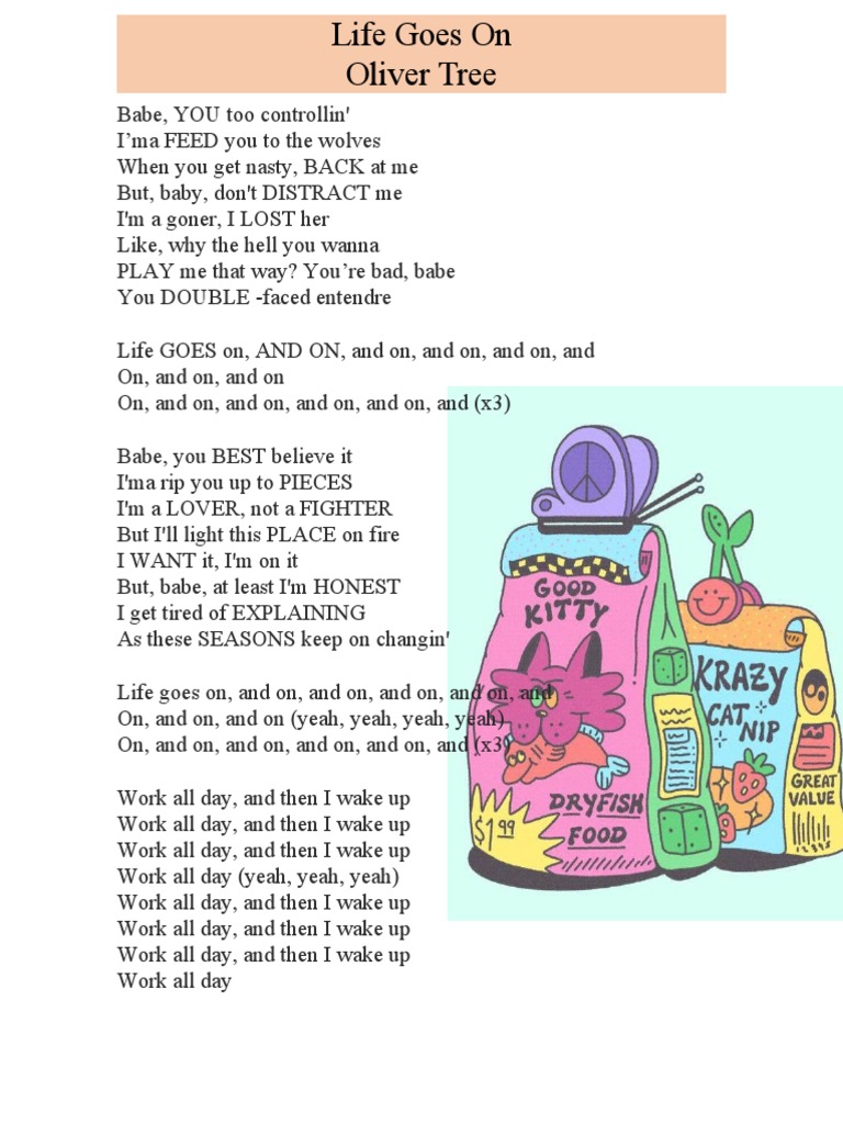 Life Goes On Oliver Tree | PDF