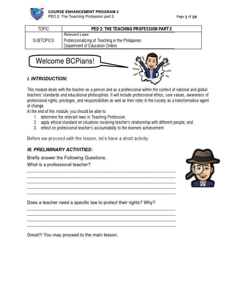 Cep1 Content Module 4 | PDF