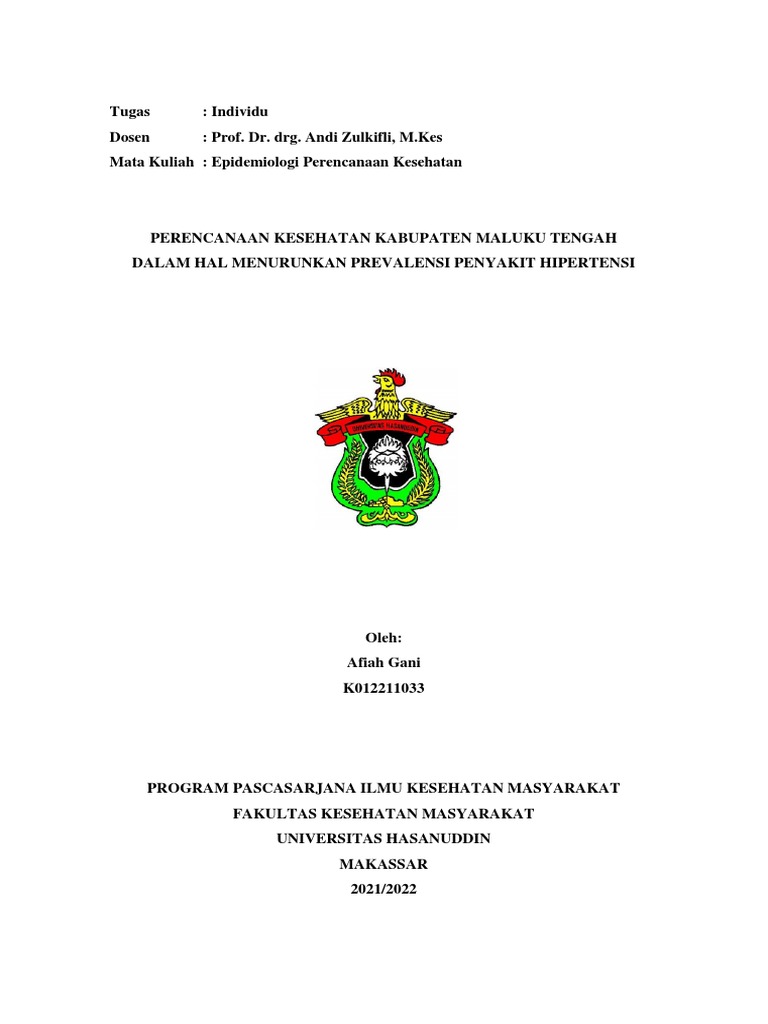 Afiah Gani - K012211033 - Perkeskab | PDF