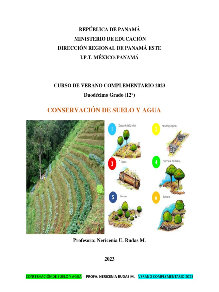 CONSERVACIÓN DE SUELO Y AGUA | PDF | Suelo | Agua