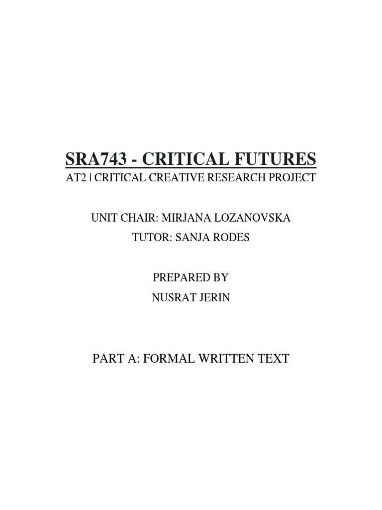 At2 - Critical Creative Research Project | PDF