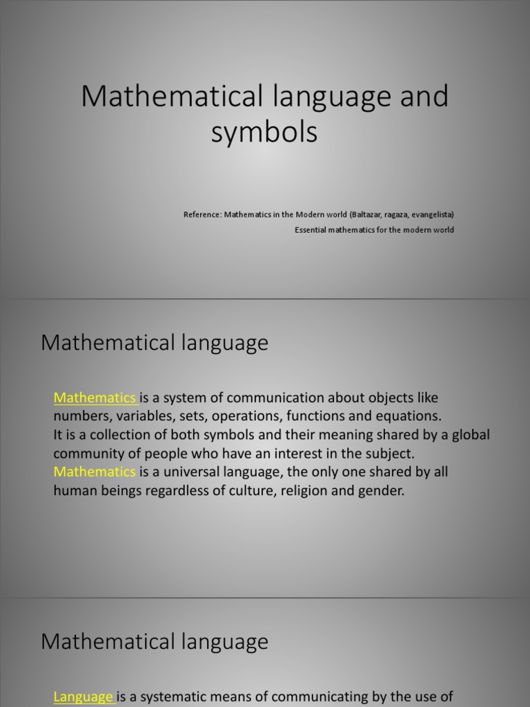 Languange and Symbol | PDF