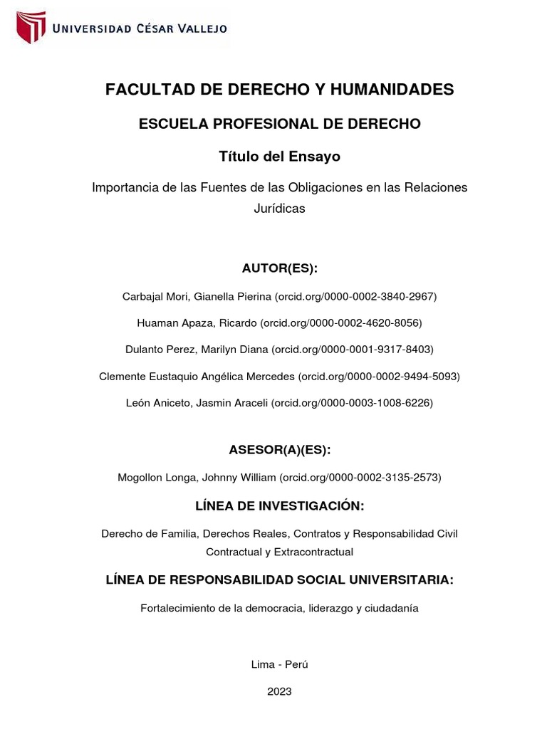G10 D.obligaciones Informe Final | PDF | Pagos | Daños y perjuicios