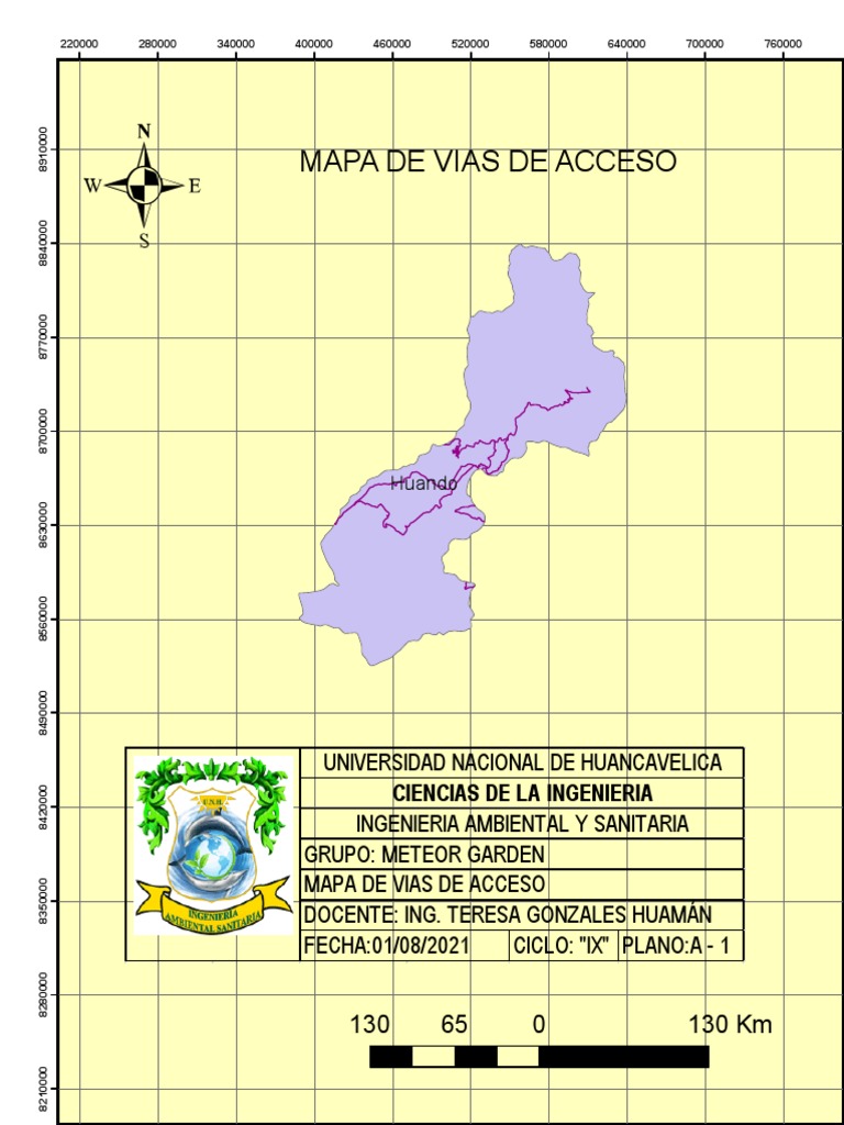 Mapa de Vias de Acceso | PDF