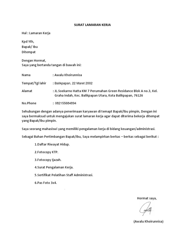 Awalu Khoirunnisa Lengkap | PDF