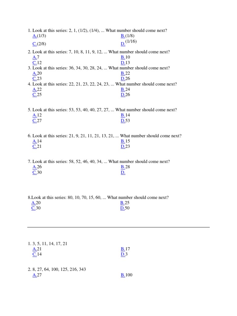 Pattern Recognition and Logical Reasoning Questions | PDF