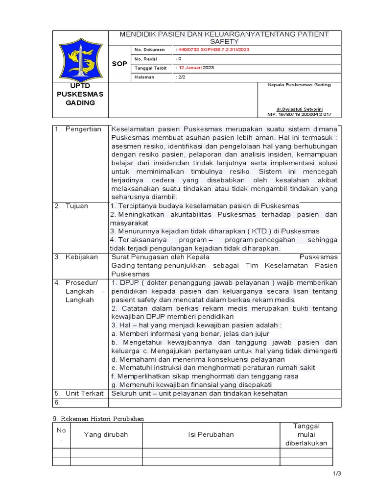 183 Sop Safety | PDF