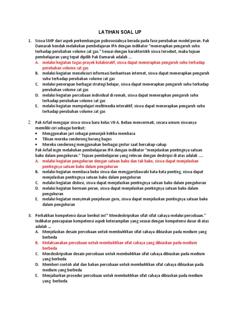 Share - Latihan UP New Bu Eny | PDF