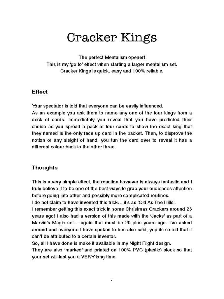 Dela Corp - Cracker Cards | PDF