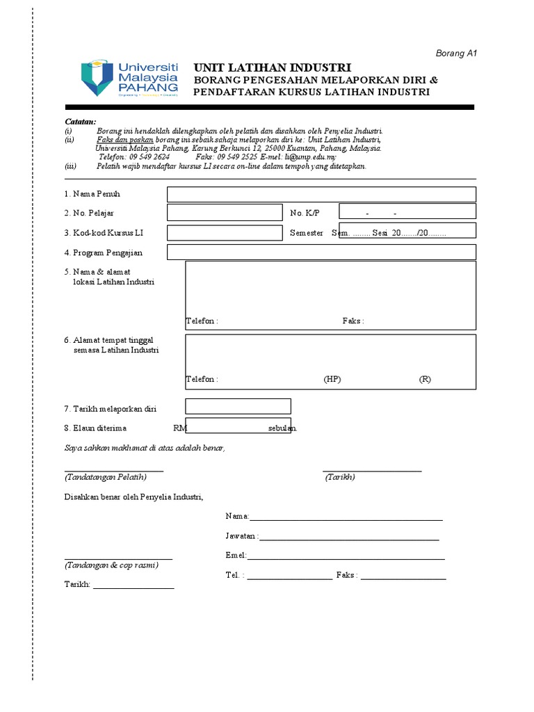 Form A1 Validation Report | PDF
