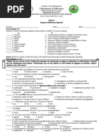 Filipino 8 Fourth Quarter Test | PDF
