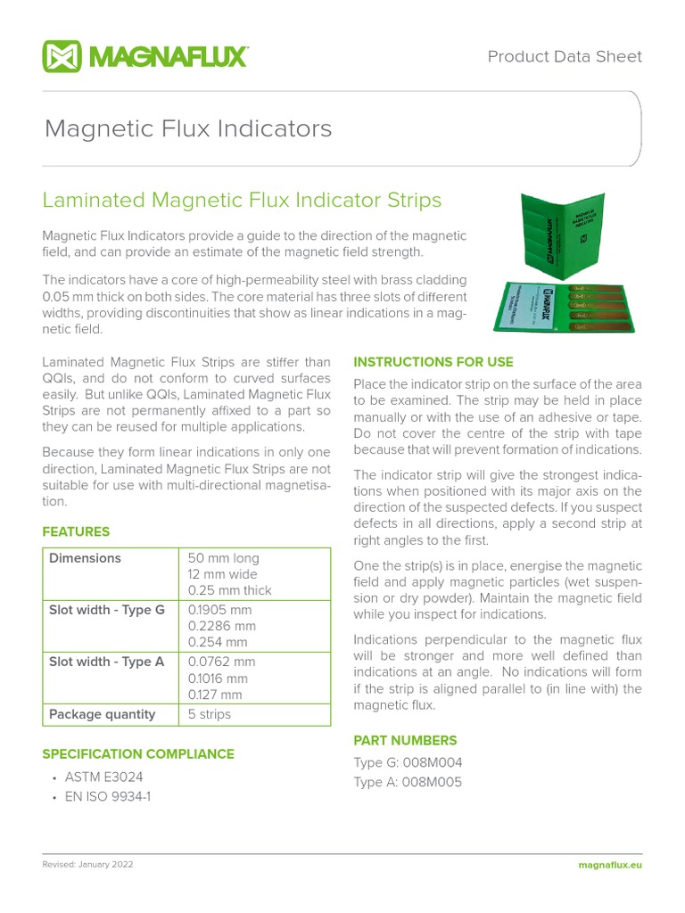 Magnetic Flux Indicators PDS | Download Free PDF | Magnetism | Lamination