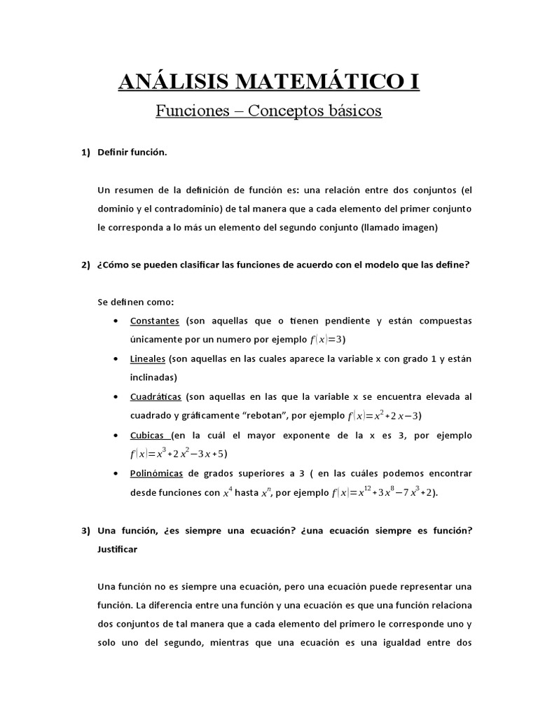 Resumen de Analisis Matematico 1 y Algebra y Geometria 1 | PDF | Derivado | Integral