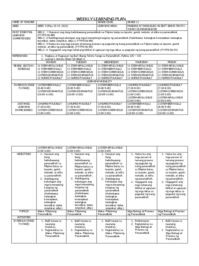 WLP May Q4 W4. | PDF