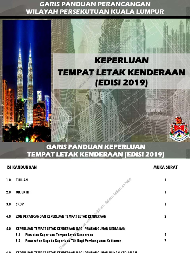 DBKL Garis Panduan Perancangan Pengiraan Tempat Letak Kenderaan Edisi ...