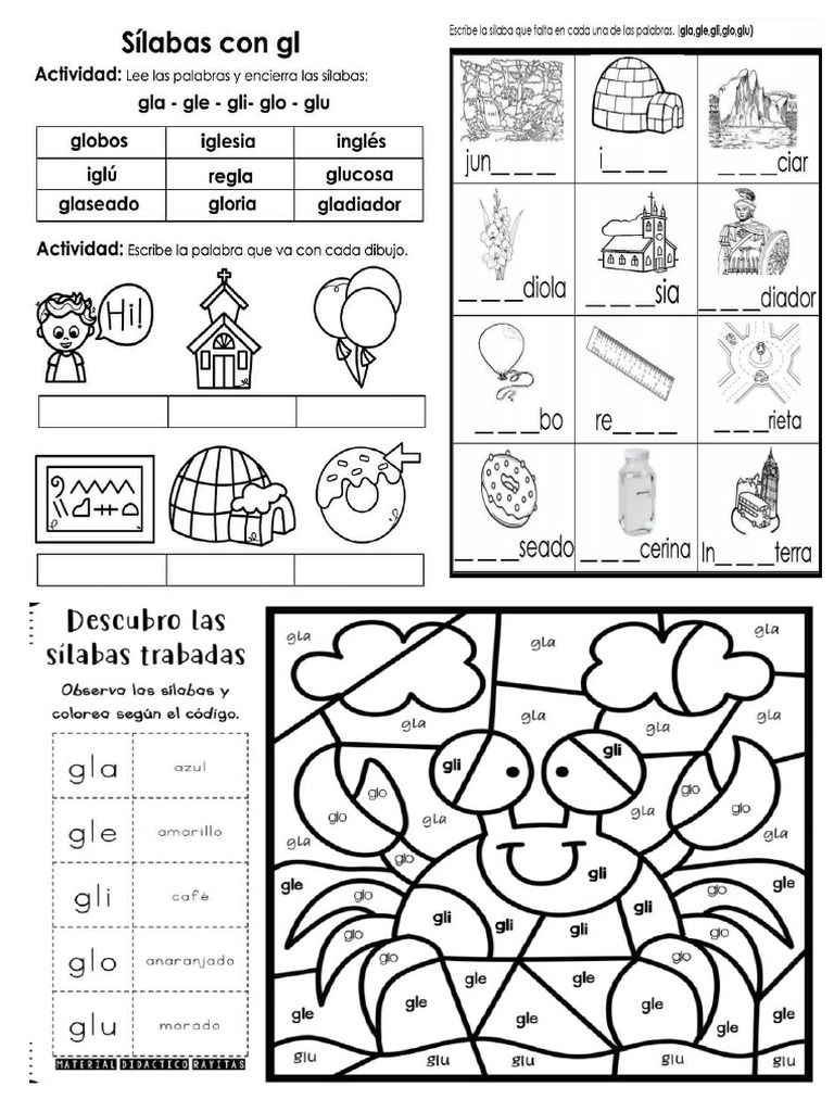 Silabas Compuestas | PDF