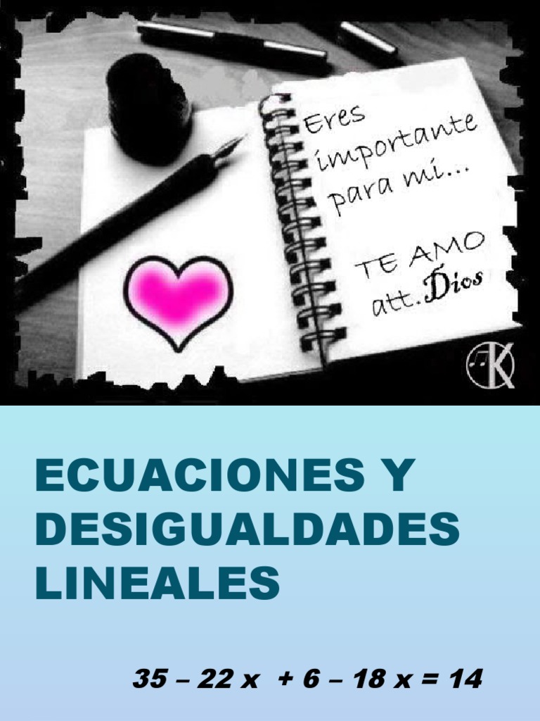 Ecuaciones Lineales Con Apoyo Audio Visual | PDF