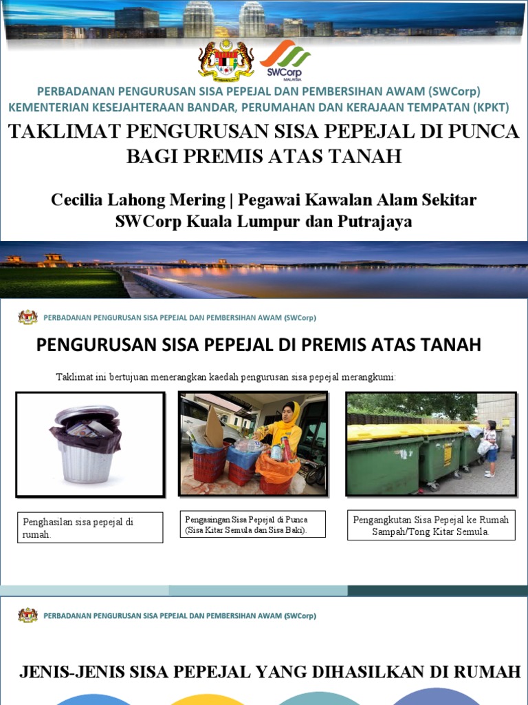 Taklimat Pengurusan Sisa Pepejal Di Punca Bagi Landed (BM) | PDF Taklimat Pengurusan Sisa Pepejal Di Punca Bagi Landed (BM) | PDF