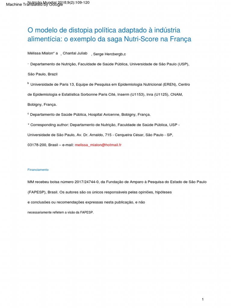 Mialon Et Al - 2018 - The Policy Dystopia Model Adapted To The Food ...