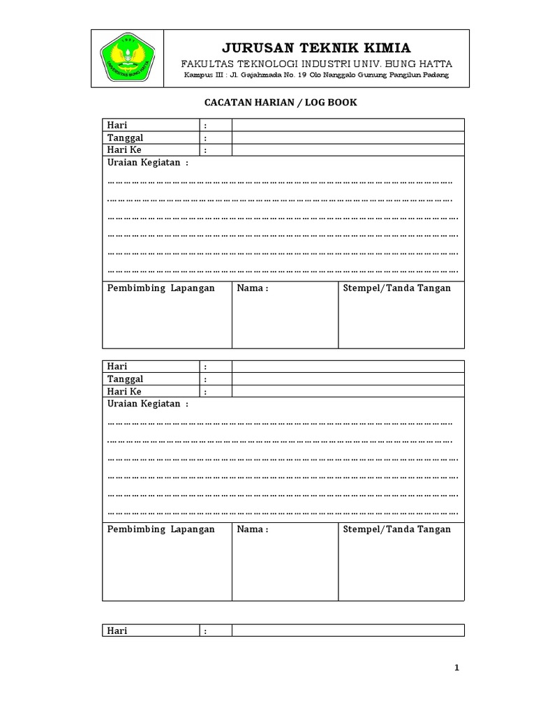 Log Book | PDF