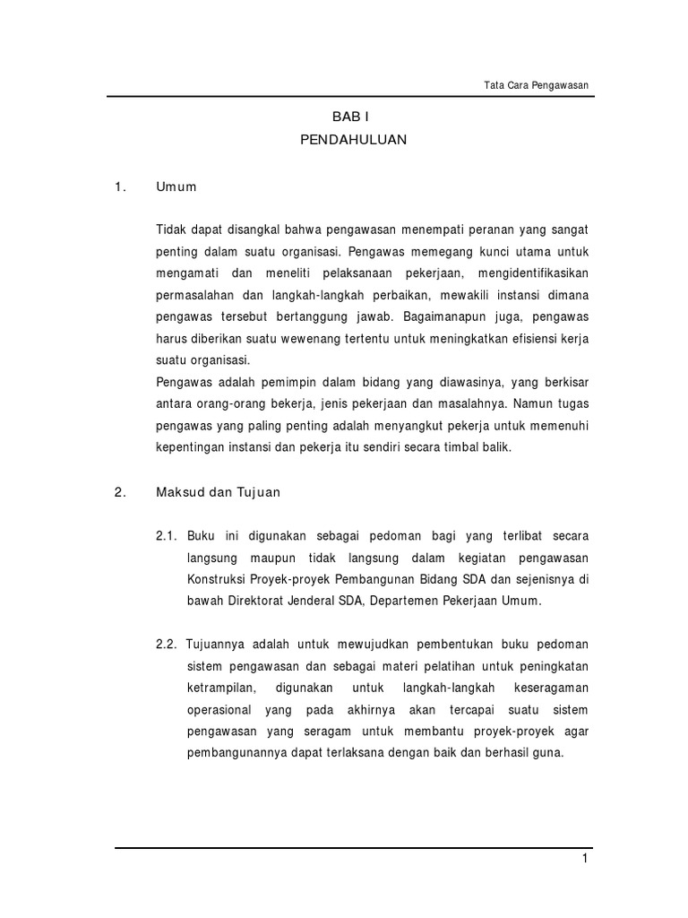 Cba3f Tata Cara Pengawasan MDL | PDF