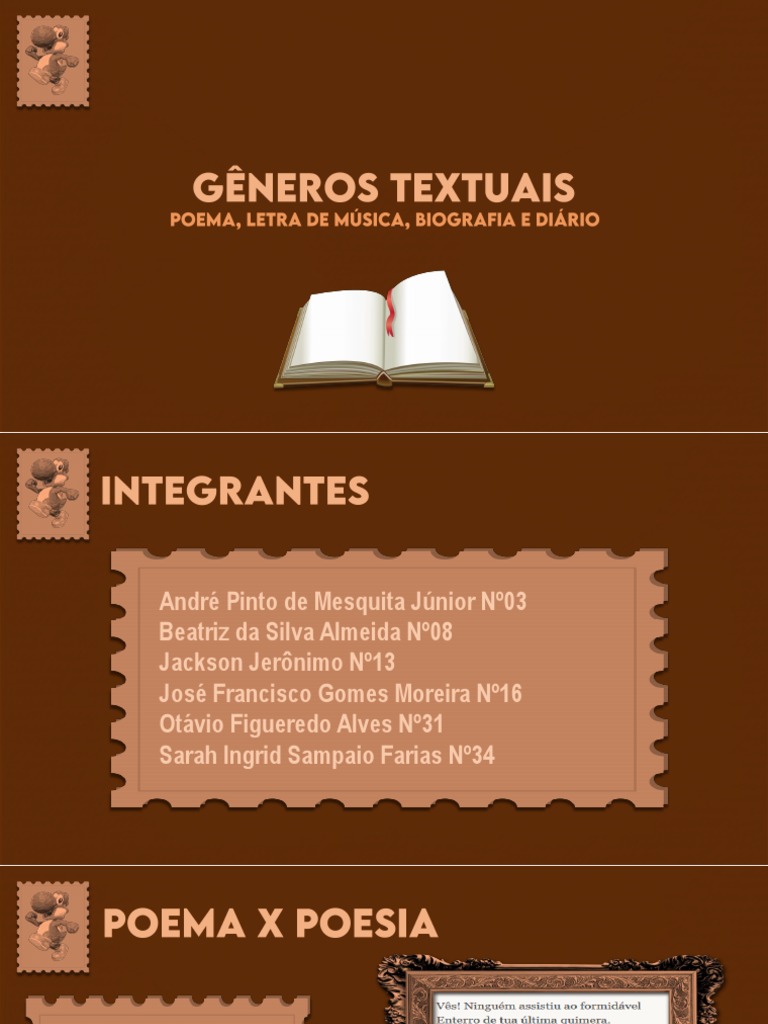 Elementos e Tipos de Poemas | PDF