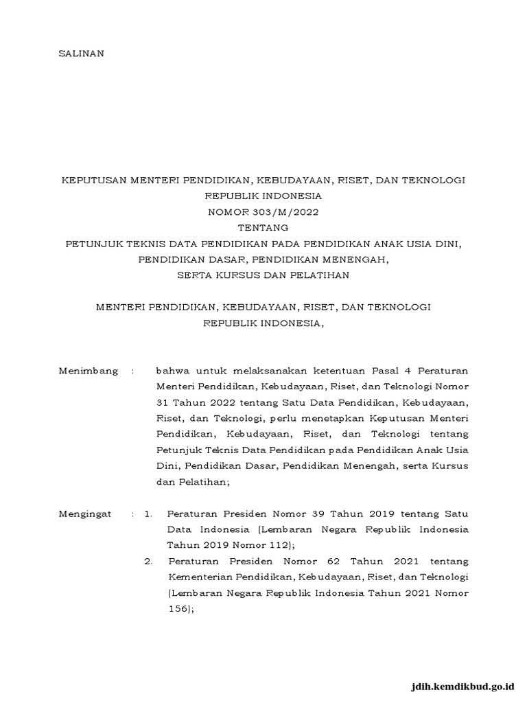 Https Jdih - Kemdikbud.go - Id Sjdih Siperpu Dokumen Salinan Salinan ...