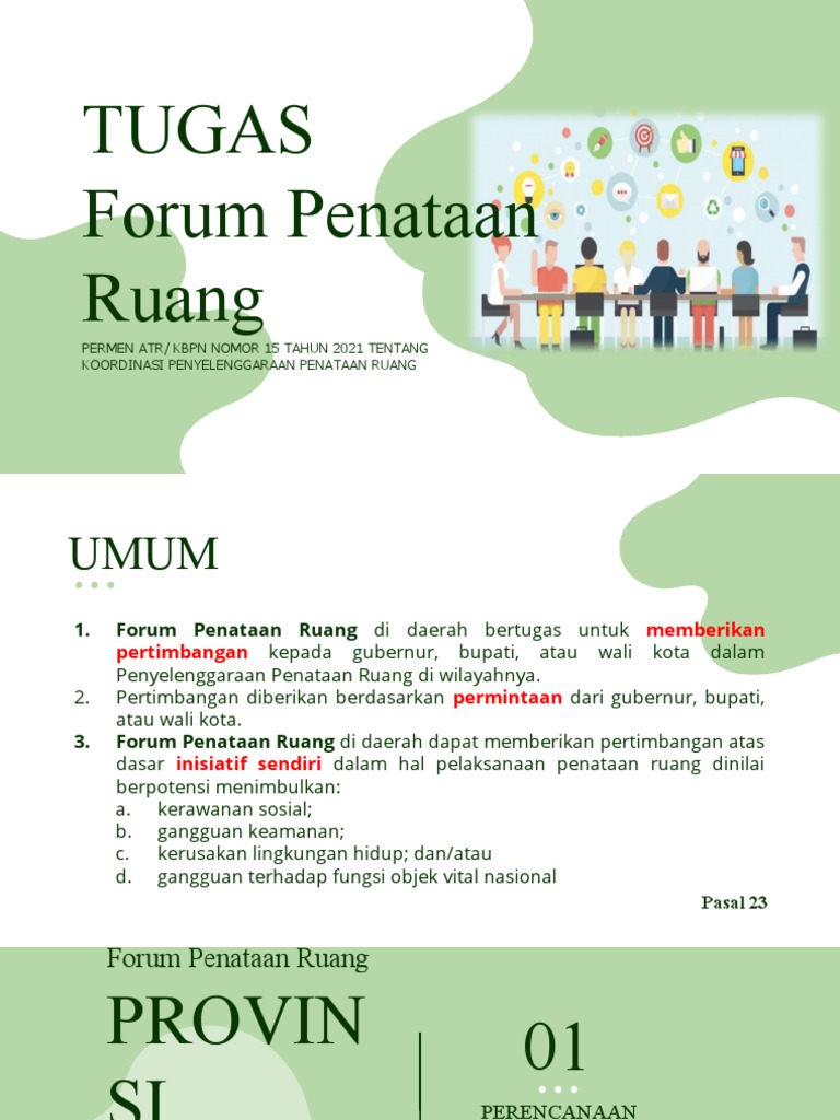 Tugas FPR - Permen Atr Nomor 15 Tahun 2021 | PDF