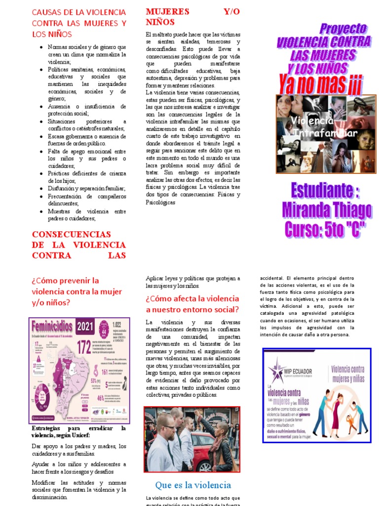 Triptico de La Violencia Cntra La Mujer | Descargar gratis PDF | La ... Triptico de La Violencia Cntra La Mujer | Descargar gratis PDF | La ...