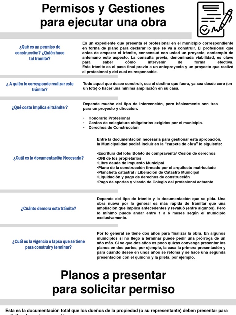 Gestiones para Construir | PDF